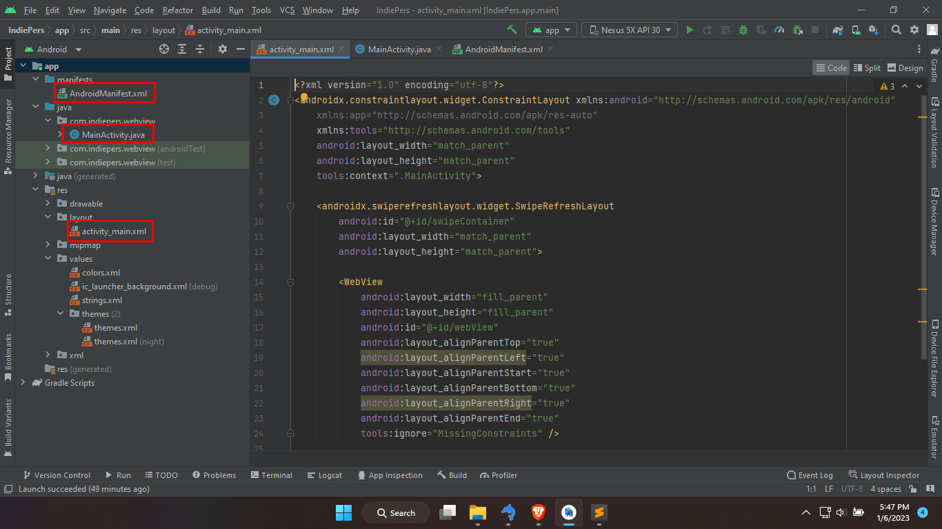 Cara Membuat Apk WebView Untuk Website Di Android Studio - Indiepers Cara Membuat Apk WebView Untuk Website Di Android Studio - Indiepers